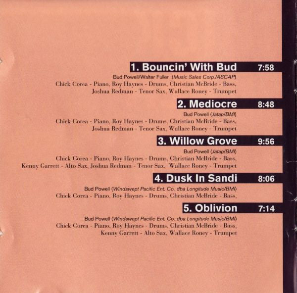 Chick Corea & Friends : Remembering Bud Powell (CD, VG+) – Square Cat Vinyl