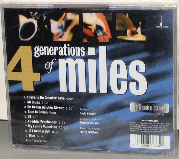 George Coleman, Mike Stern, Ron Carter, Jimmy Cobb : 4 Generations Of ...